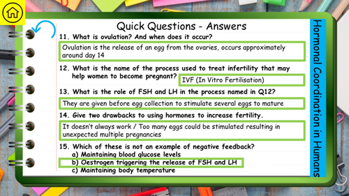 B5 Homeostasis & Response AQA GCSE Science Biology Revision 9-1 ...