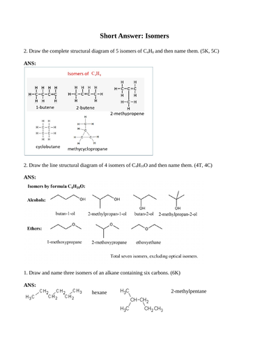 (238 PGS) ORGANIC CHEMISTRY MULTIPLE CHOICE Grade 12 Chemistry and ...