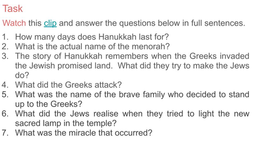 Hanukkah | Teaching Resources