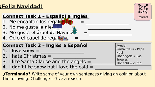 KS3 Christmas Paises Hispanohablantes Lesson | Teaching Resources