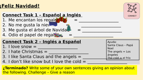 KS3 Christmas Paises Hispanohablantes Lesson | Teaching Resources
