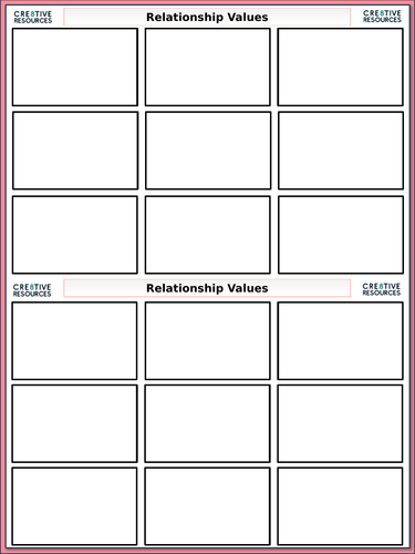 PSHE Relationship Values | Teaching Resources