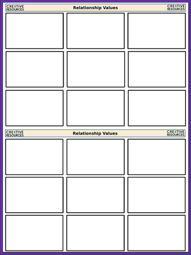PSHE Relationship Values | Teaching Resources