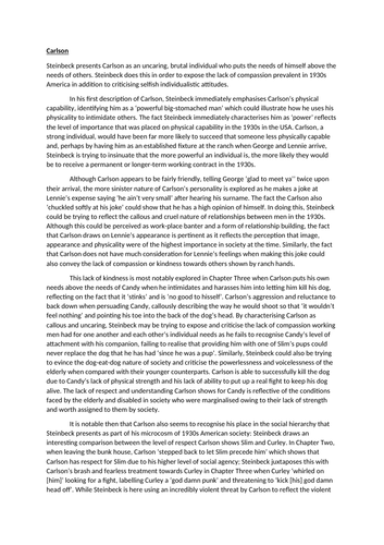 Of Mice and Men - Character Exemplar Essay Megapack | Teaching Resources