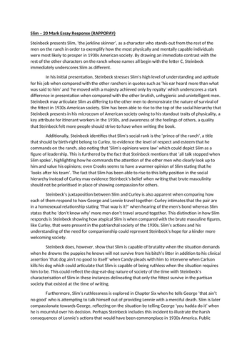 Of Mice and Men - Character Exemplar Essay Megapack | Teaching Resources