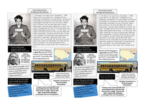 Civil Rights KS3 Scheme of Learning | Teaching Resources