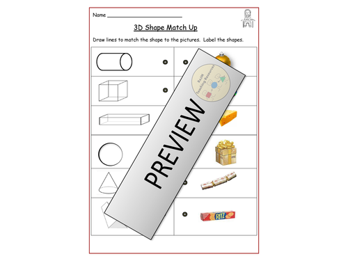 3D Shapes Christmas Theme Presentation Lesson Plan Worksheet Activities ...