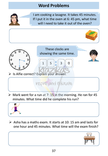 Time Workbook - Functional Skills Maths - Entry Level 3 | Teaching ...