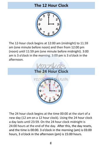 Time Workbook - Functional Skills Maths - Entry Level 3 | Teaching ...