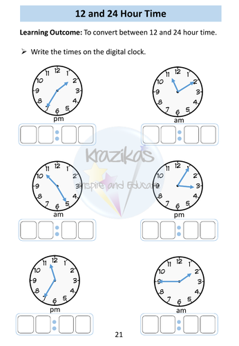 Time Workbook - Functional Skills Maths - Entry Level 3 | Teaching ...