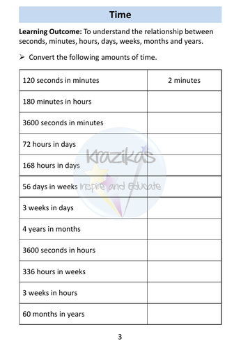 Time Workbook - Functional Skills Maths - Entry Level 3 | Teaching ...