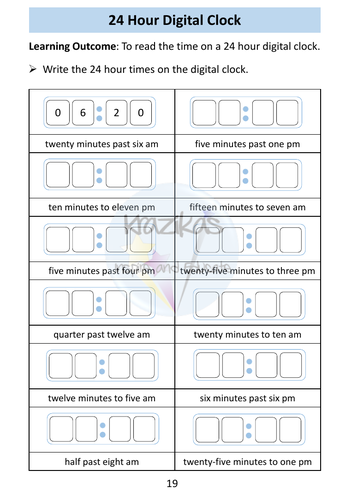 Time Workbook - Functional Skills Maths - Entry Level 3 | Teaching ...