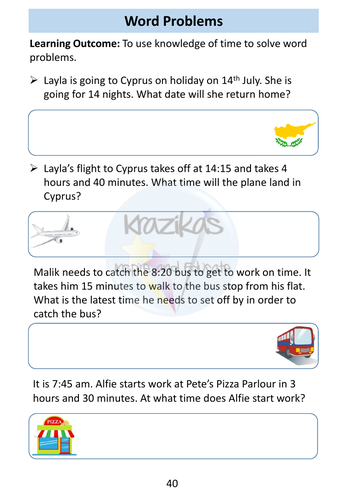 Time Workbook - Functional Skills Maths - Entry Level 3 | Teaching ...