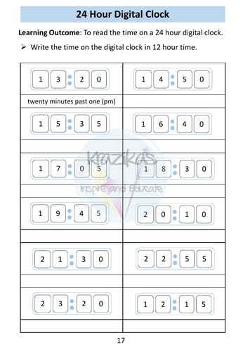 Time Workbook - Functional Skills Maths - Entry Level 3 | Teaching ...