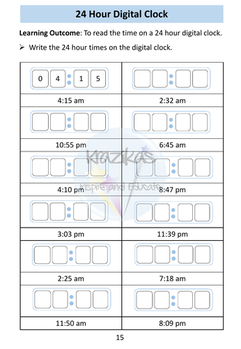 Time Workbook - Functional Skills Maths - Entry Level 3 | Teaching ...