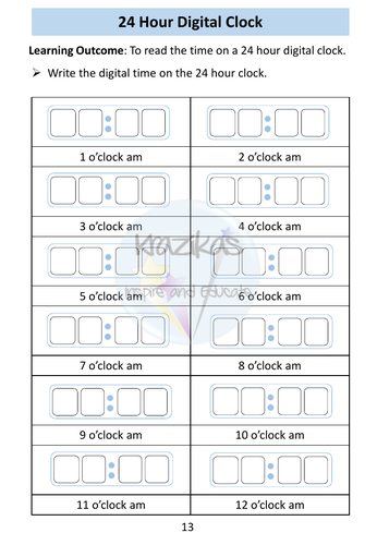 Time Workbook - Functional Skills Maths - Entry Level 3 | Teaching ...