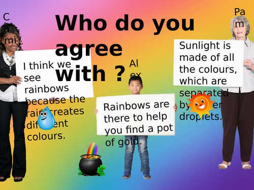 KS3 Physics, concept cartoon rainbows | Teaching Resources