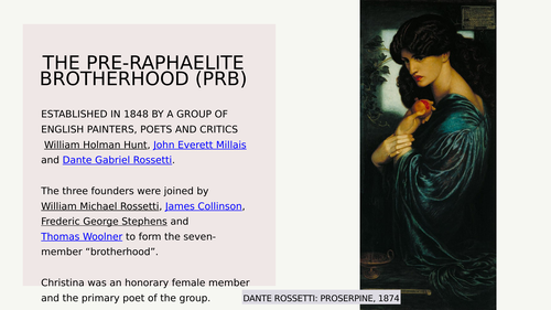 Rossetti English Lit (Edexcel) pack | Teaching Resources