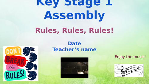 KS1 Assembly or PSHE Lesson - Rules | Teaching Resources