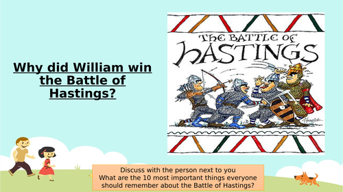 8. Key Stage 3 Norman Conquest of England Why did William win the ...