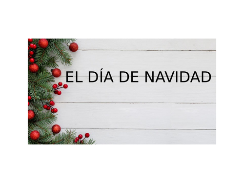 EL DÍA DE NAVIDAD | Teaching Resources