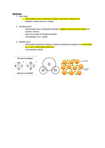 GCSE chemistry-bonding, structure, properties of matter grade 9 ...