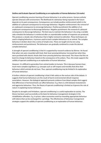 Approaches 16 Mark Essays AQA Psychology | Teaching Resources