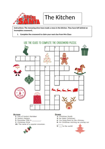 Christmas Escape Room- English | Teaching Resources
