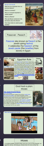 RE Judaism Unit - Passover and much more! - 6 weeks worth of High ...