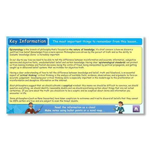 Epistemology & The Nature of Knowledge: Philosophy Lesson for Students ...