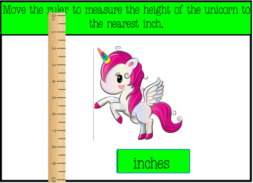 Boom Cards- Measuring With A Moveable Inch Ruler | Teaching Resources