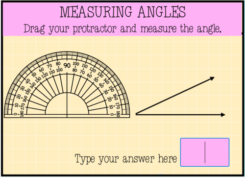 BoomCards- Measuring Angles with A Moveable Protractor | Teaching Resources