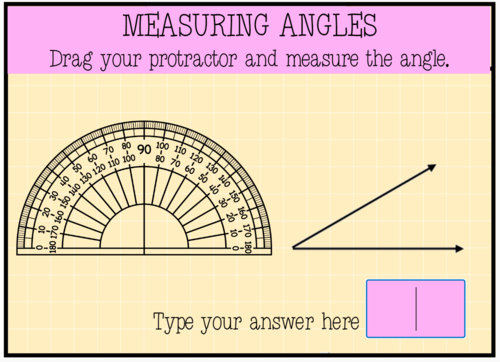 BoomCards- Measuring Angles with A Moveable Protractor | Teaching Resources