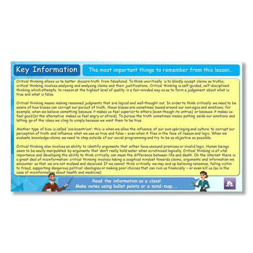 The Power of Critical Thinking: Philosophy Lesson for Students Aged 8 ...