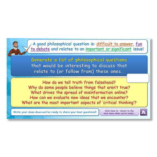 The Power of Critical Thinking: Philosophy Lesson for Students Aged 8 ...