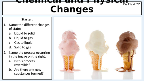 Chemical & Physical Changes | Teaching Resources