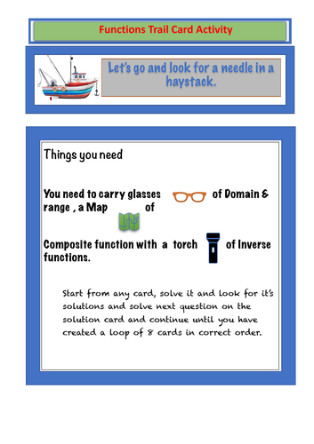 Function OutdoorActivity (Treasure Hunt) | Teaching Resources