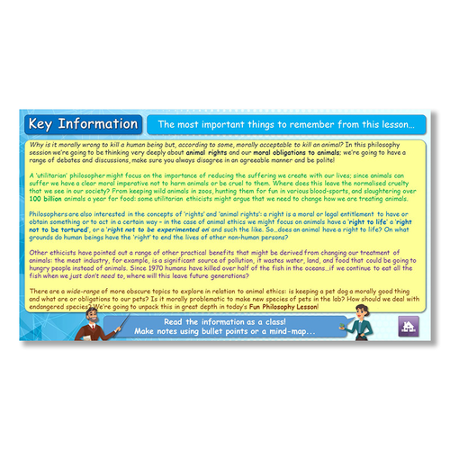 Animal Ethics: Philosophy Lesson for Students Aged 8-16 [P4C ...