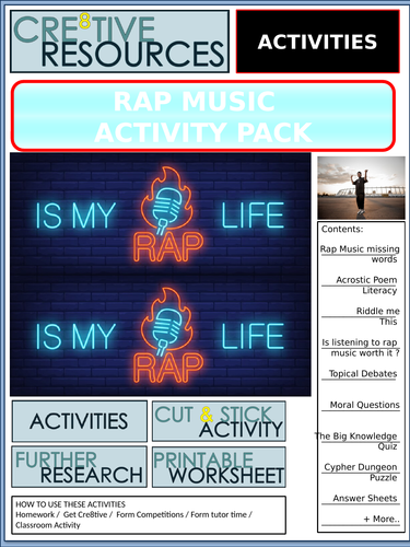 Rap Music Activity Pack | Teaching Resources