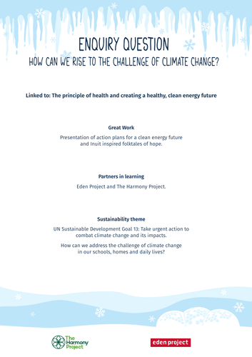 Climate Change-Curriculum Plan: How will we rise to the challenge of ...