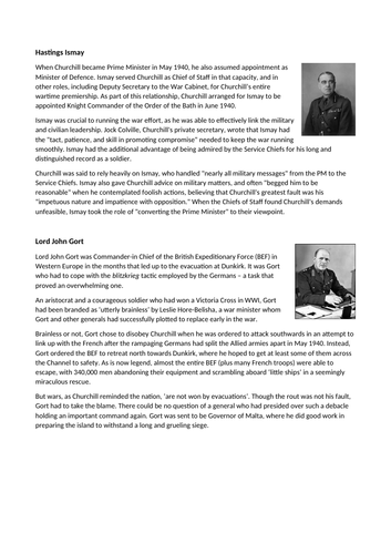 OCR A-Level History Y113: Topic 2 Churchill as wartime leader (LESSON ...