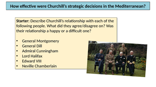 OCR A-Level History Y113: Topic 2 Churchill as wartime leader (LESSON ...