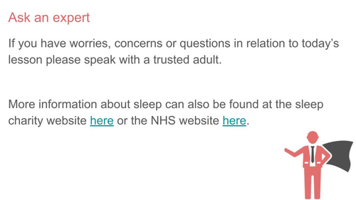Sleep Lesson PSHE | Teaching Resources