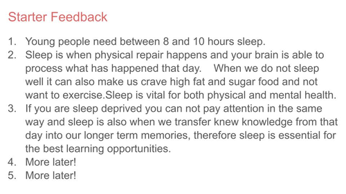 Sleep Lesson PSHE | Teaching Resources