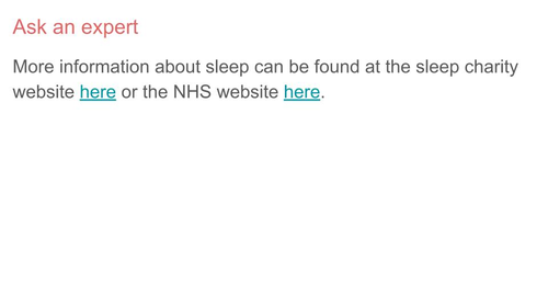 Sleep Lesson PSHE | Teaching Resources