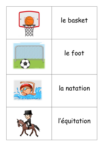 KS2 French Sports and Hobbies Unit Pack | Teaching Resources