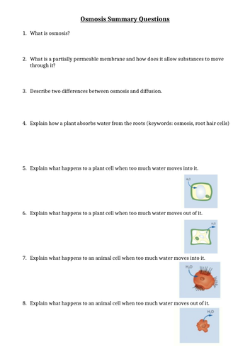 Osmosis practical | Teaching Resources