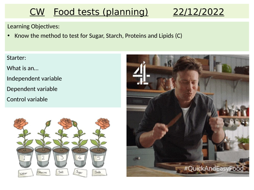 Food test practical planning GCSE | Teaching Resources