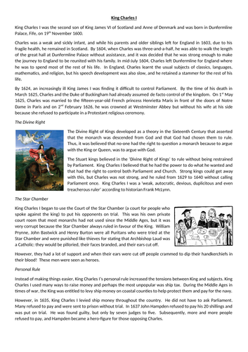 King Charles I | Teaching Resources