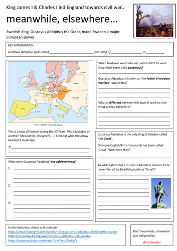 The Outbreak of the English Civil War | Teaching Resources